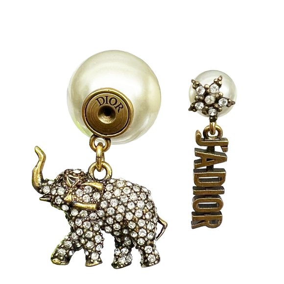 Dior | Jewelry | Christian Dior Christian Dior Elephant Earrings Pearl ...
